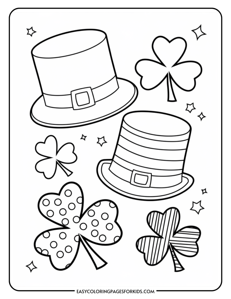 Easy St Patrick's Day Coloring Pages (11 Free PDF Pages) - Easy ...