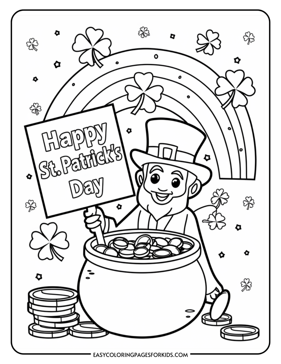 Easy St Patrick's Day Coloring Pages (11 Free PDF Pages) - Easy ...
