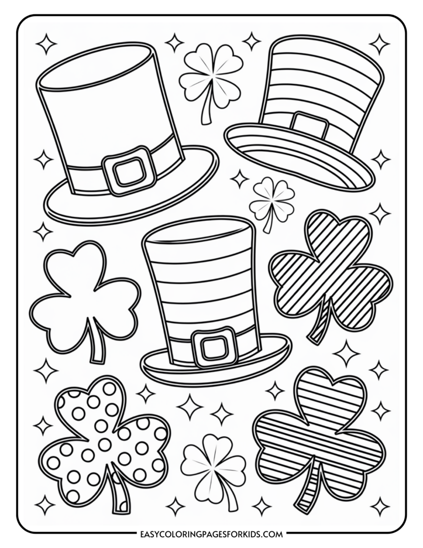 Easy St Patrick's Day Coloring Pages (11 Free PDF Pages) - Easy ...