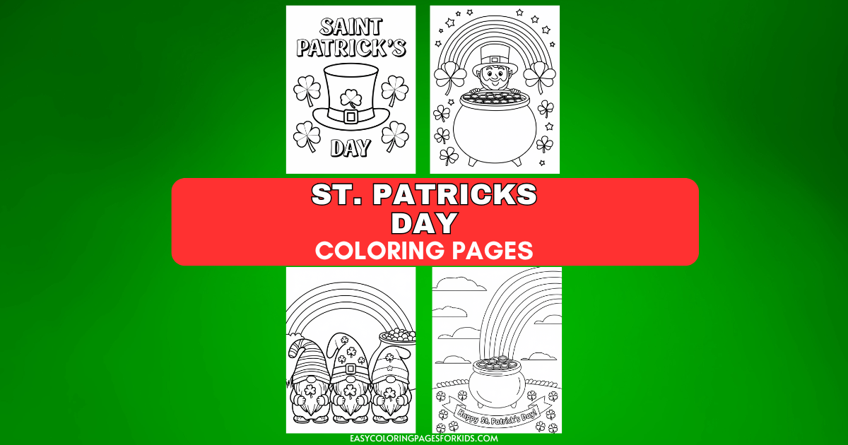 Easy St Patrick's Day Coloring Pages (11 Free PDF Pages) - Easy ...