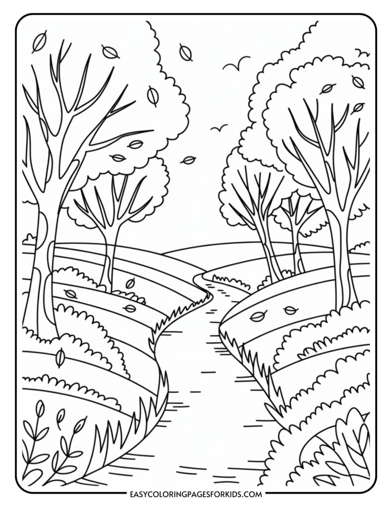Aesthetic Fall Coloring Pages (7 Printable PDFs) - Easy Coloring Pages ...
