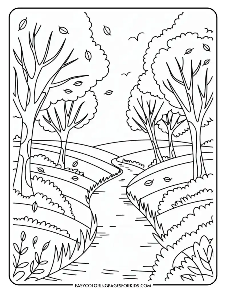 Aesthetic Fall Coloring Pages (7 Printable PDFs) - Easy Coloring Pages ...