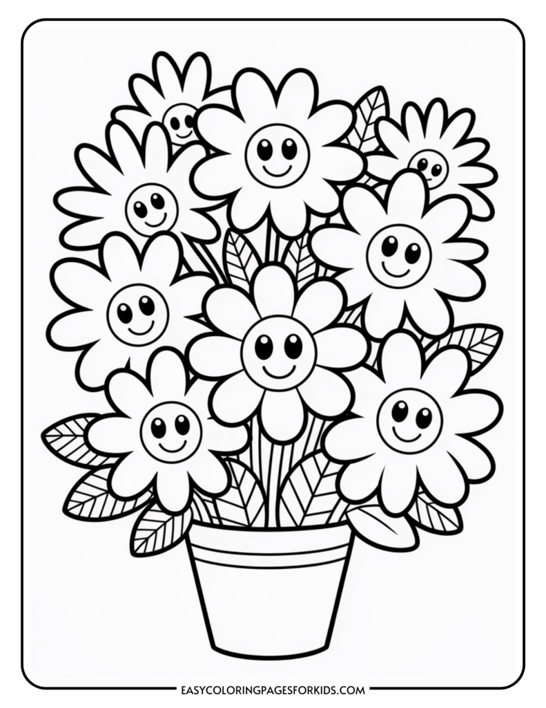 Fall Flowers Coloring Pages to Print and Color (10 Pages) - Easy ...