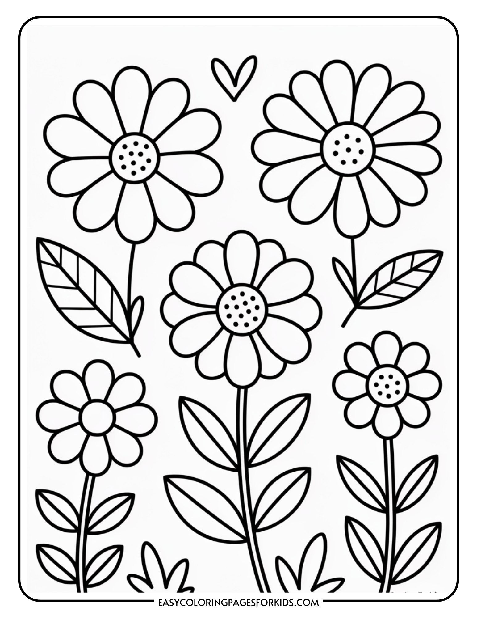 Fall Flowers Coloring Pages to Print and Color (10 Pages) - Easy ...