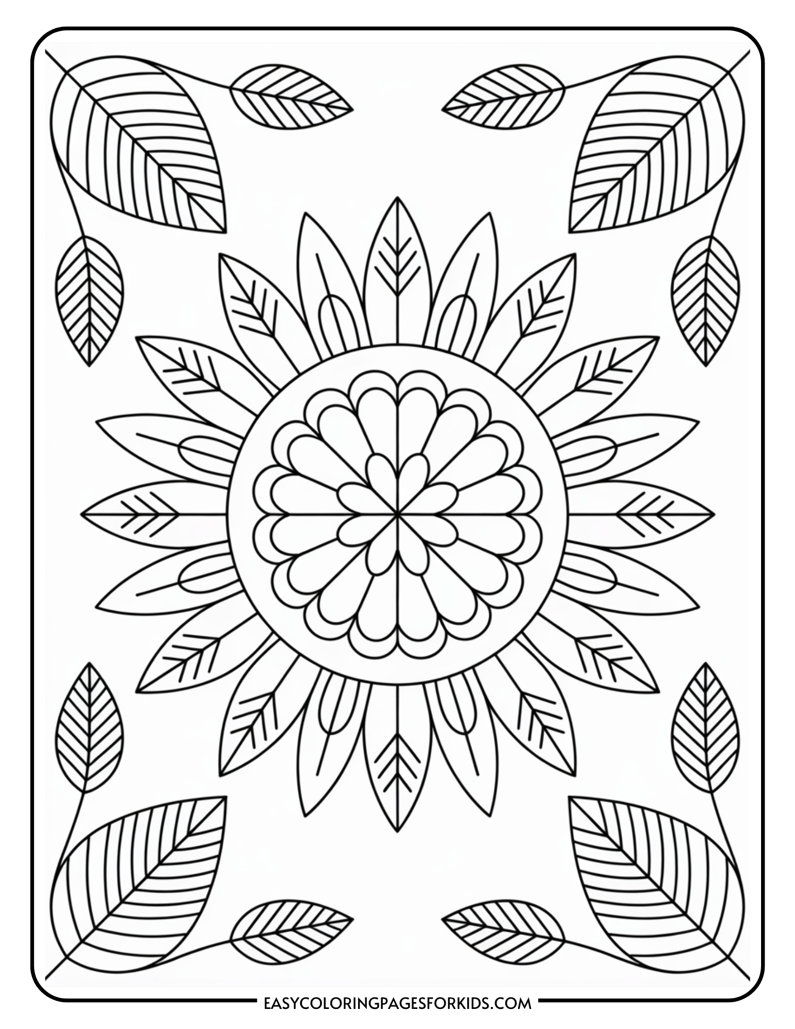 Fall Mandala Coloring Pages (15 Relaxing Pages to Print) - Easy ...