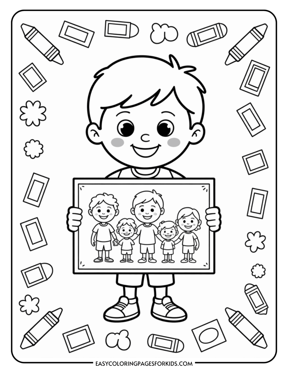 First Day of Kindergarten Coloring Page (5 Free PDF Pages) - Easy ...