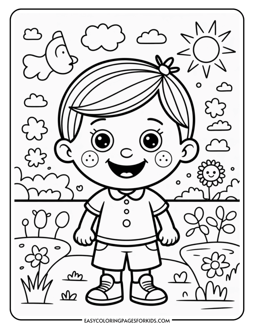 First Day of Preschool Coloring Pages (4 Fun Printables) - Easy ...
