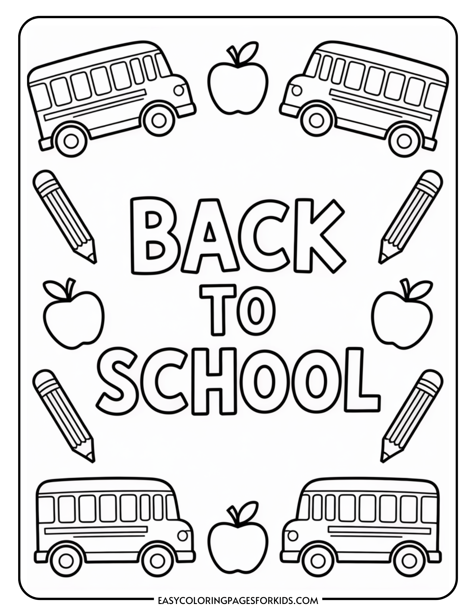 Free Printable Welcome Back to School Coloring Pages - Easy Coloring ...