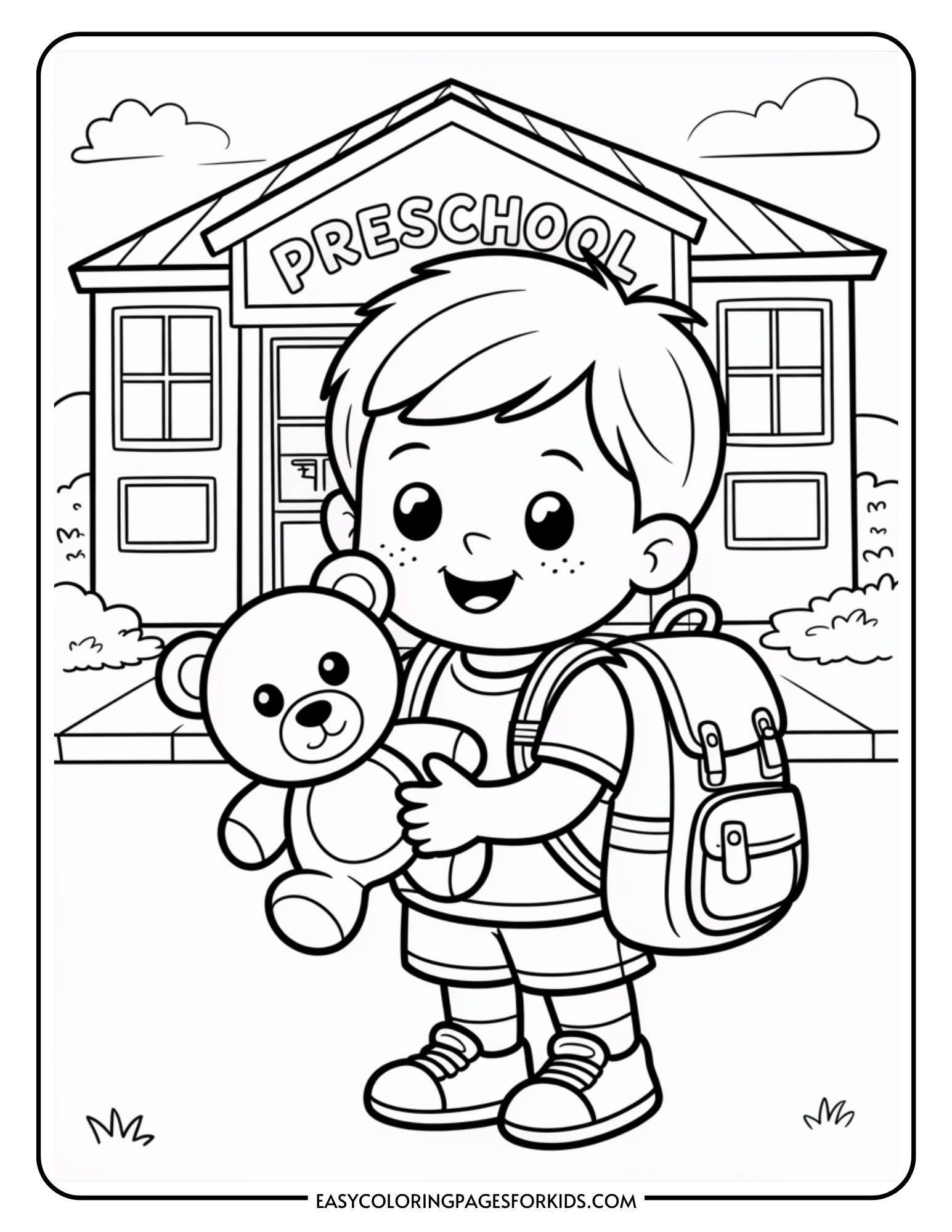 Free Printable Welcome Back to School Coloring Pages - Easy Coloring ...