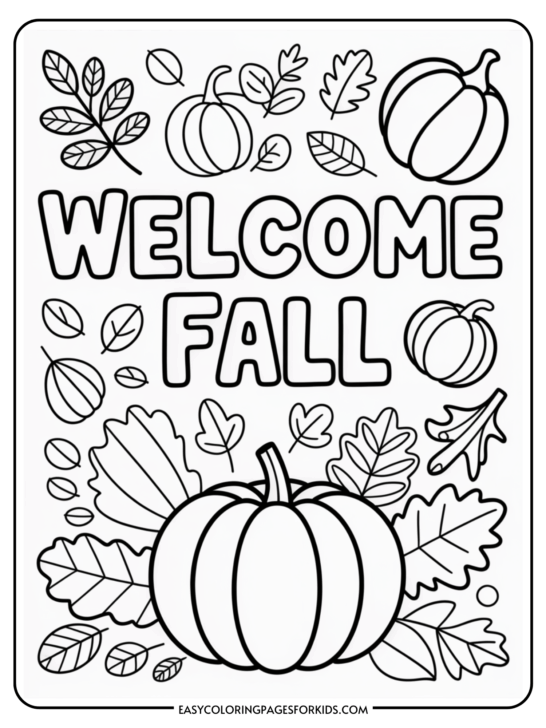 Christian Fall Coloring Pages for Kids (6 PDF Pages) - Easy Coloring ...