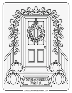 Welcome Fall Coloring Pages (6 Free Printables) - Easy Coloring Pages ...