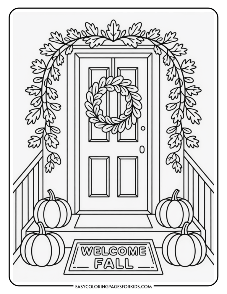 Welcome Fall Coloring Pages (6 Free Printables) - Easy Coloring Pages ...