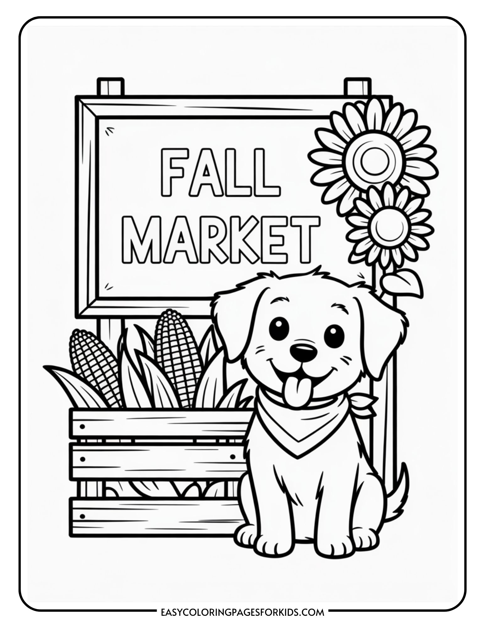 Farmers Market Coloring Pages for Kids (8 Printable PDFs) - Easy ...