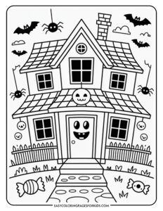 Halloween Coloring Pages for Preschoolers (4 Free Pages) - Easy ...