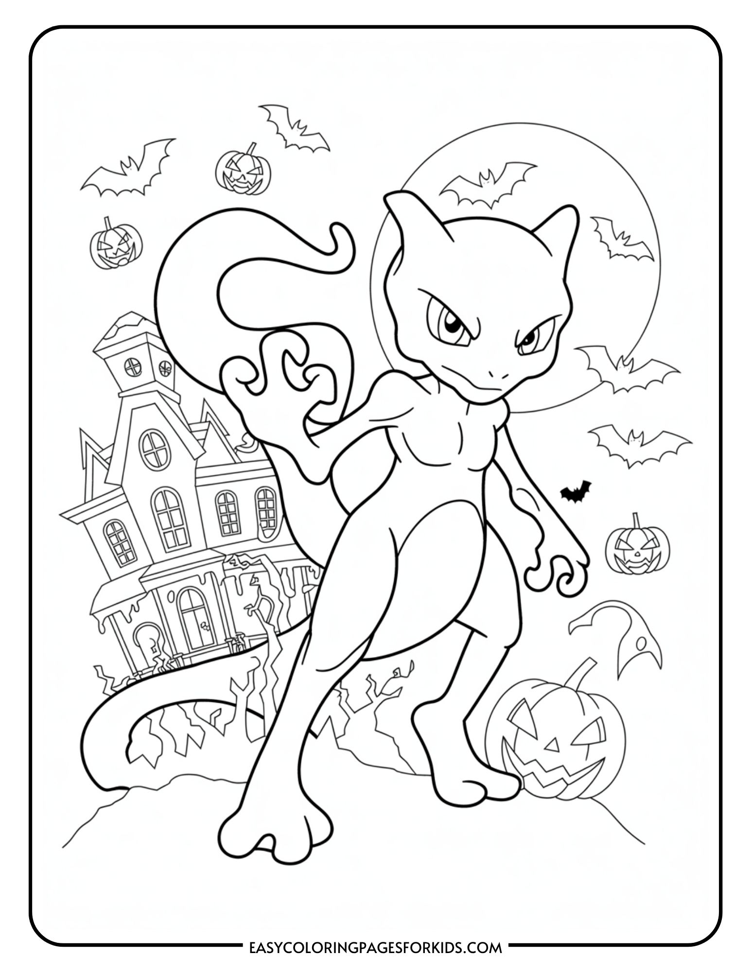 Pokemon Halloween Coloring Pages for Spooky Season (7 Pages) - Easy ...