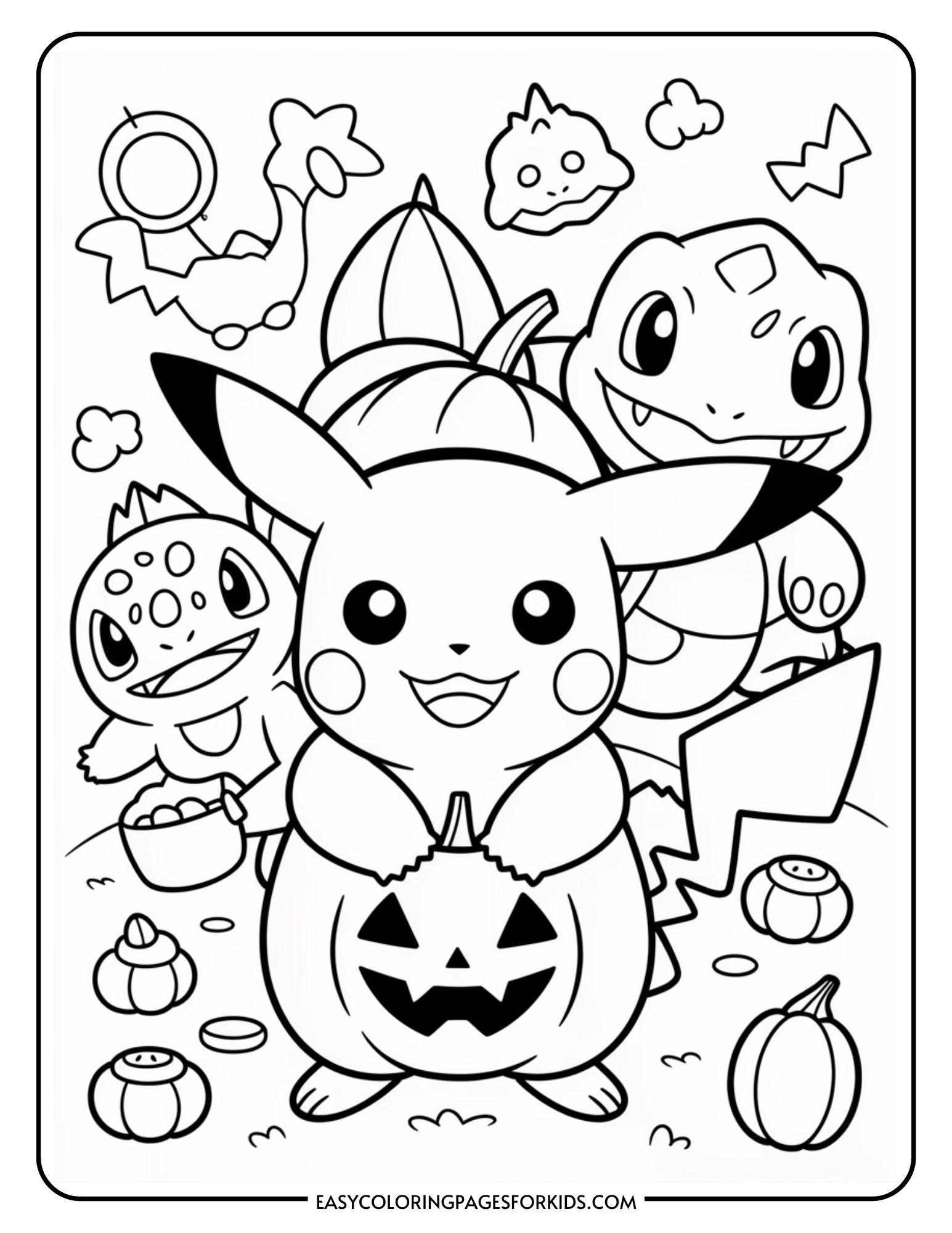 Pokemon Halloween Coloring Pages for Spooky Season (7 Pages) - Easy ...