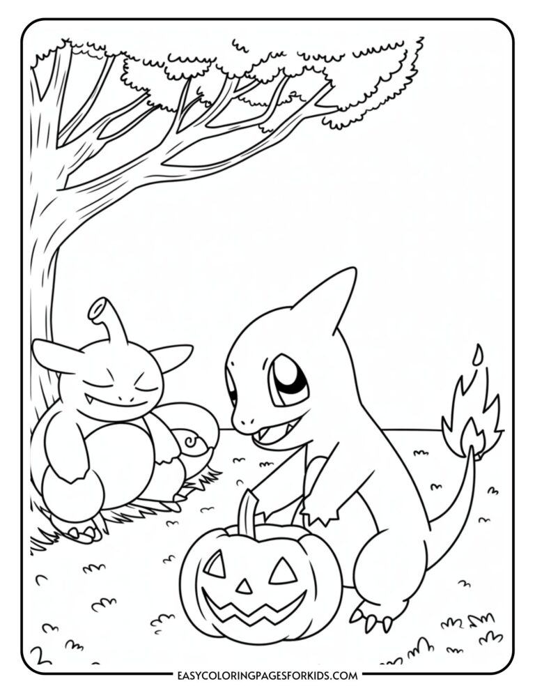 Pokemon Halloween Coloring Pages for Spooky Season (7 Pages) - Easy ...