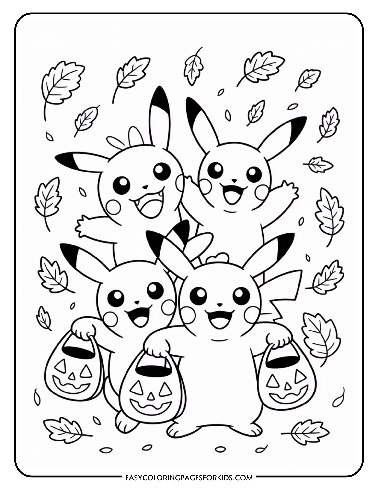 Pokemon Halloween Coloring Pages for Spooky Season (7 Pages) - Easy ...