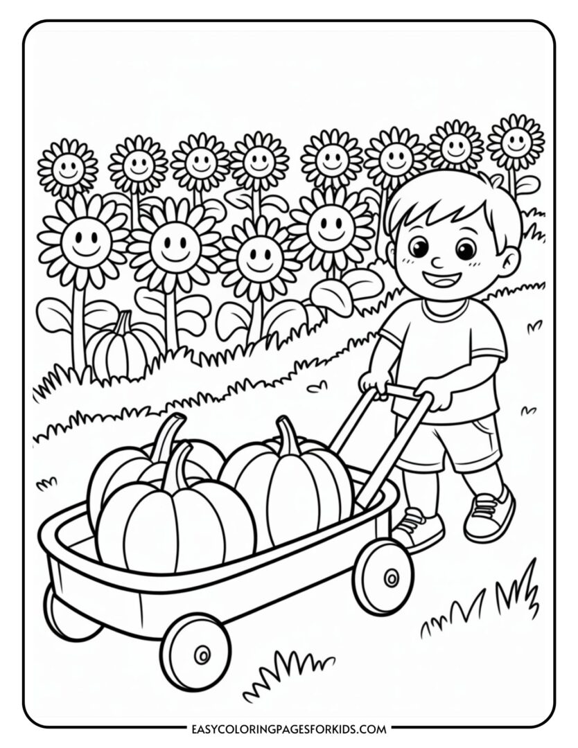 The Best Pumpkin Patch Coloring Pages (5 Printables) - Easy Coloring ...