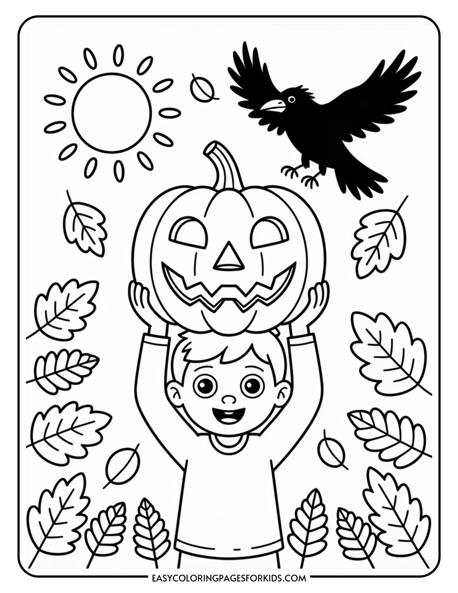 The Best Pumpkin Patch Coloring Pages (5 Printables) - Easy Coloring ...
