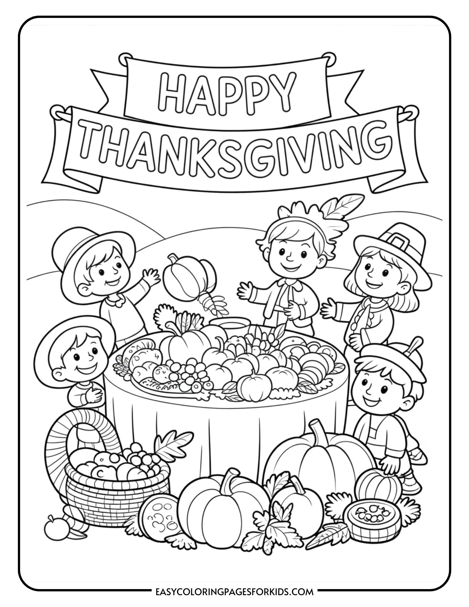 Christian Thanksgiving Coloring Pages (8 Coloring Sheets) - Easy ...
