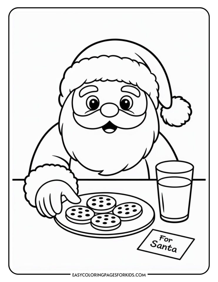 Christmas Cookie Coloring Pages (13 Printable PDF Pages) - Easy ...