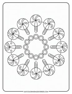 Christmas Mandala Coloring Pages (8 Pages To Color) - Easy Coloring ...