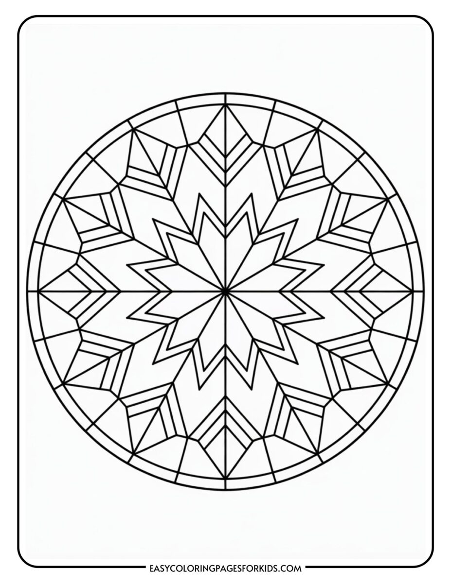 Christmas Stained Glass Coloring Pages (11 Pages To Color) - Easy ...