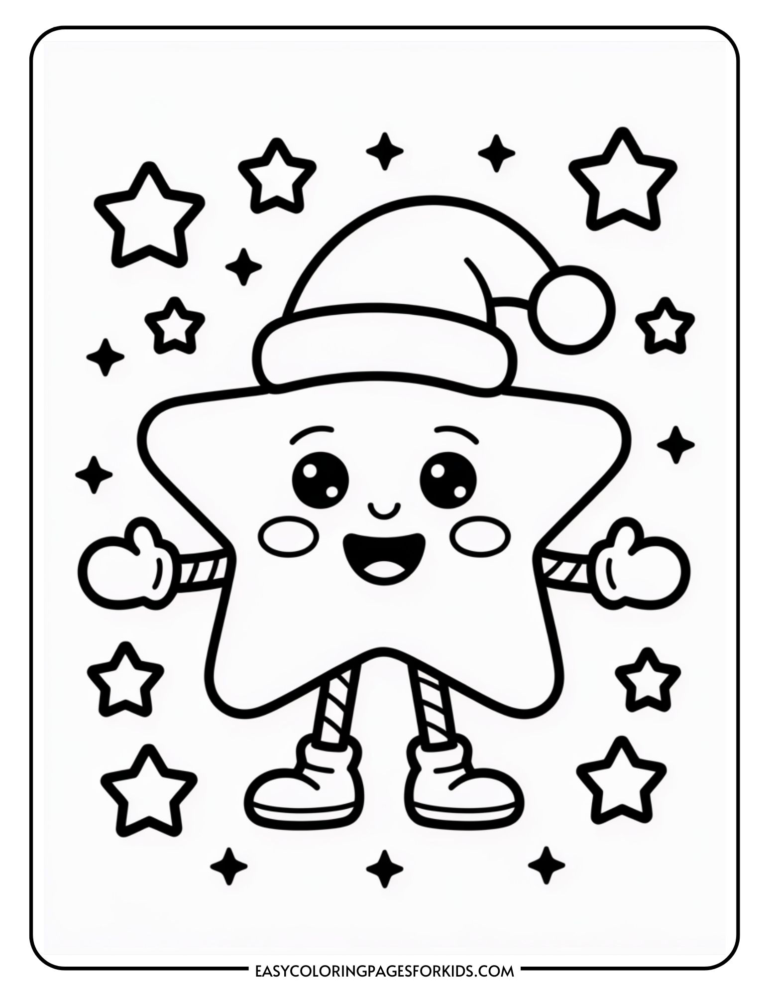 Christmas Star Coloring Page (8 Sheets To Color) - Easy Coloring Pages ...