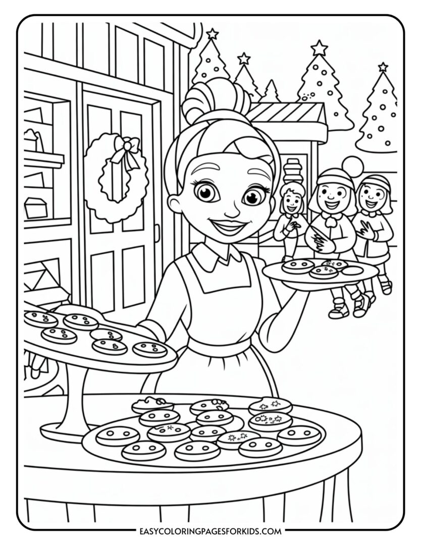 Disney Princess Christmas Coloring Pages (10 Pages To Color) - Easy ...