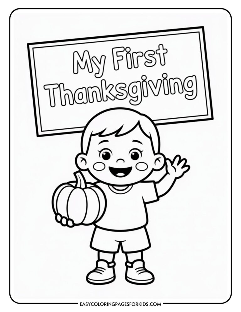 Free Printable Thanksgiving Coloring Pages For Preschoolers - Easy ...