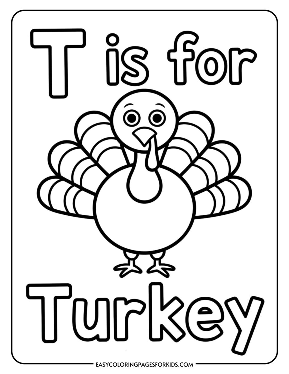 Free Printable Thanksgiving Coloring Pages For Preschoolers - Easy ...