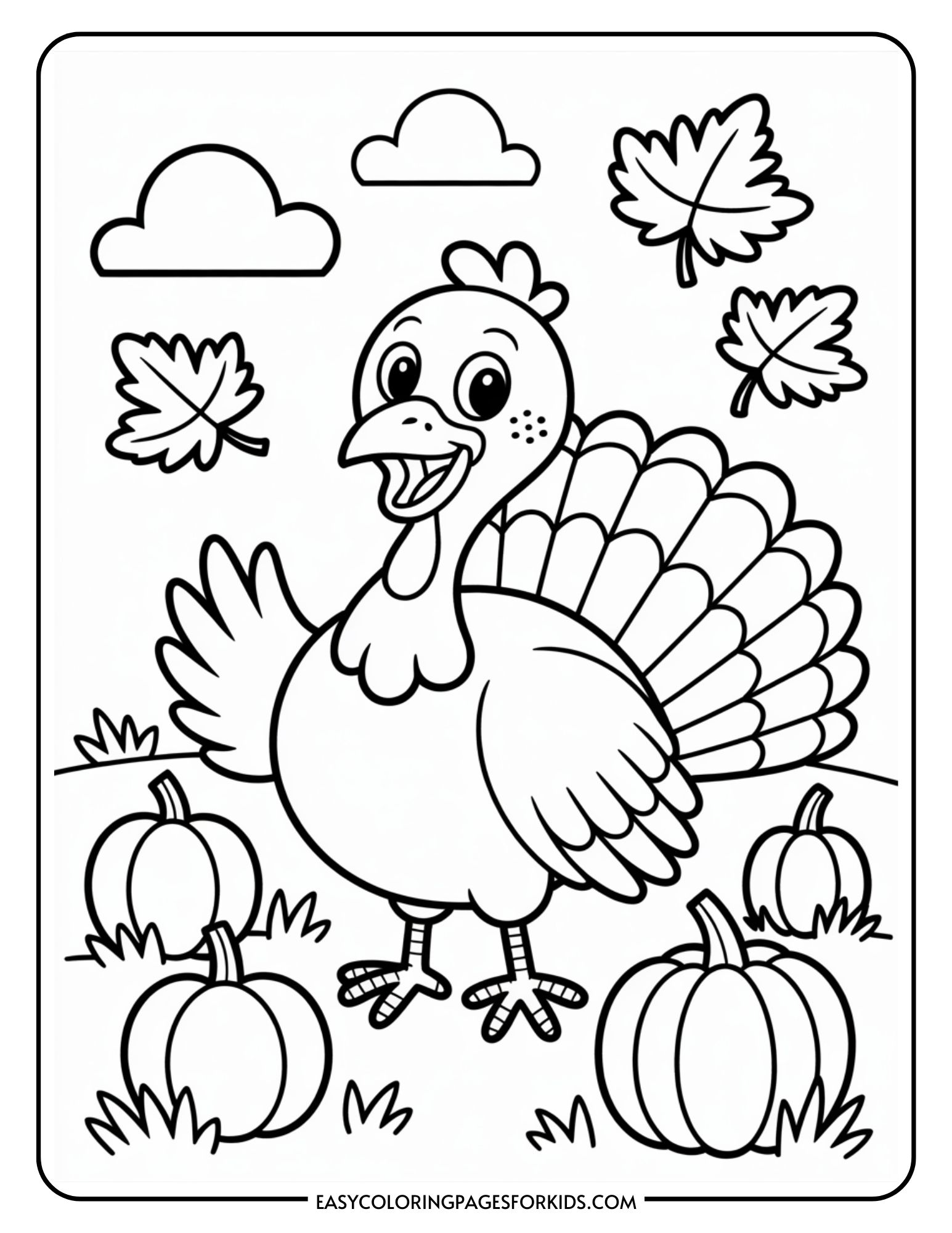 Free Printable Thanksgiving Coloring Pages For Preschoolers - Easy ...