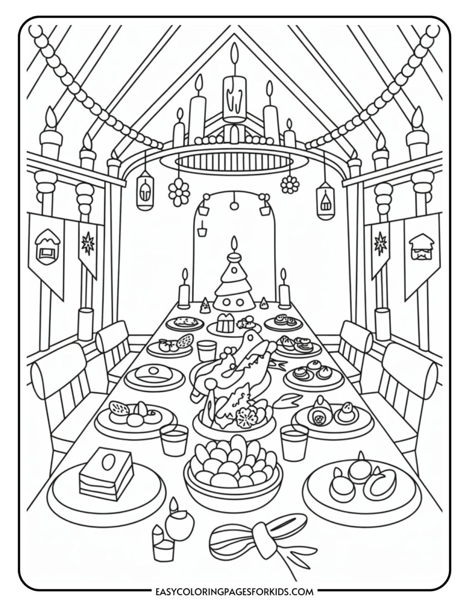 Harry Potter Christmas Coloring Pages (13 Pages To Print) - Easy ...