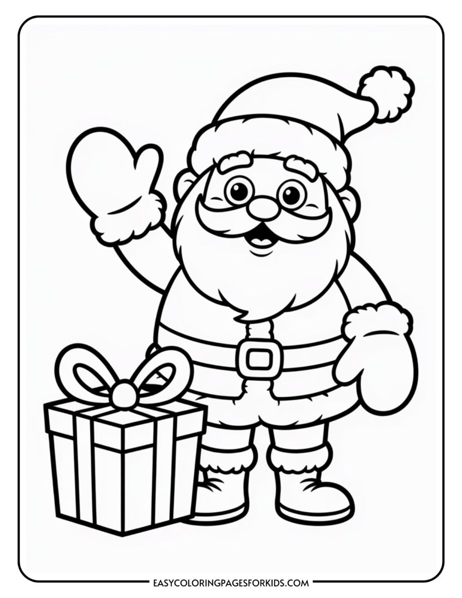 Toddler Christmas Coloring Pages (8 Sheets To Color) - Easy Coloring ...