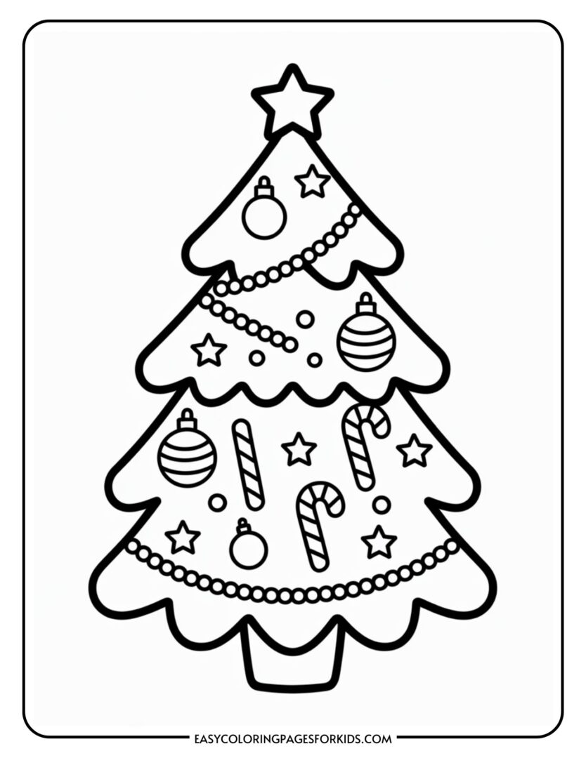 Toddler Christmas Coloring Pages (8 Sheets To Color) - Easy Coloring ...