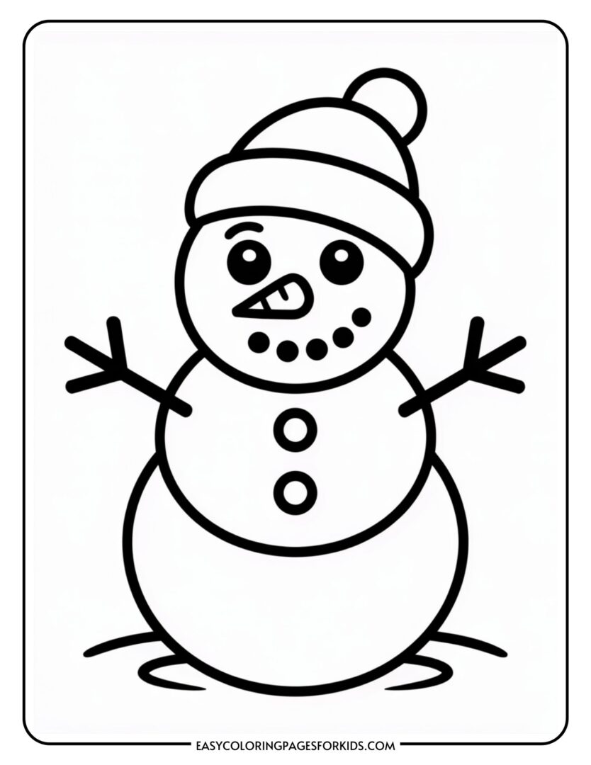 Toddler Christmas Coloring Pages (8 Sheets To Color) - Easy Coloring ...