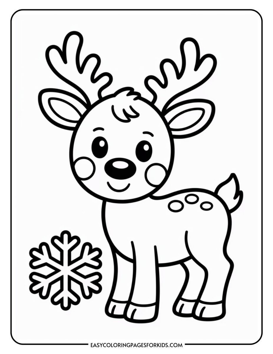 Toddler Christmas Coloring Pages (8 Sheets To Color) - Easy Coloring ...