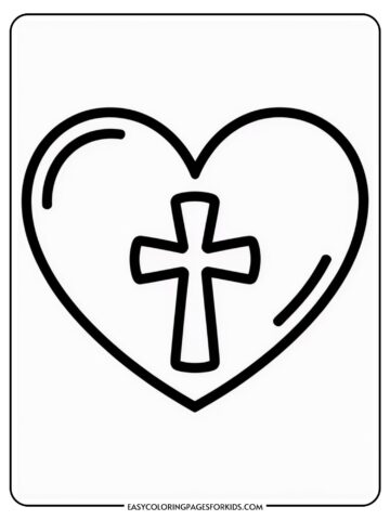 Christian Valentines Coloring Pages (12 Printable Pages) - Easy ...