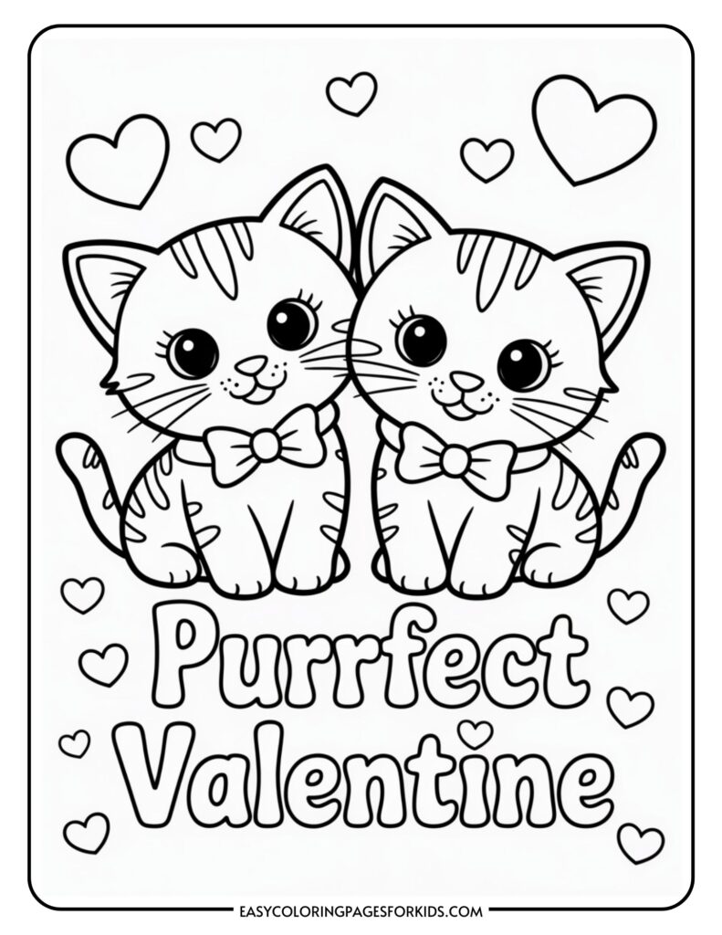 Valentine's Day Card Printable Coloring Pages (7 Pages To Color) - Easy ...