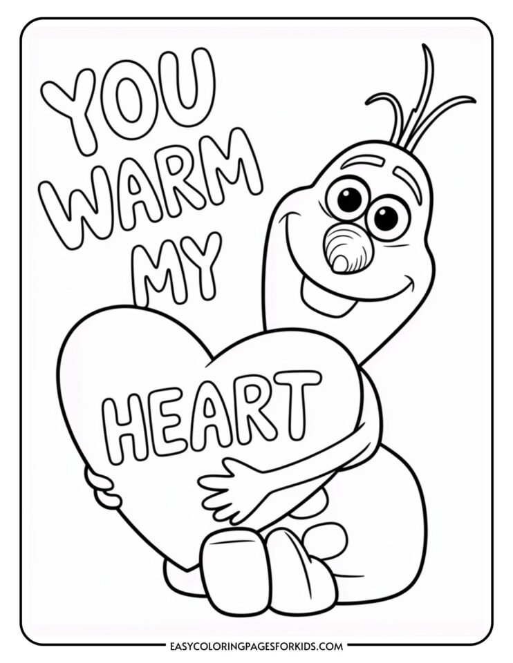 Disney Valentine Coloring Pages (7 PDF Pages) - Easy Coloring Pages for ...