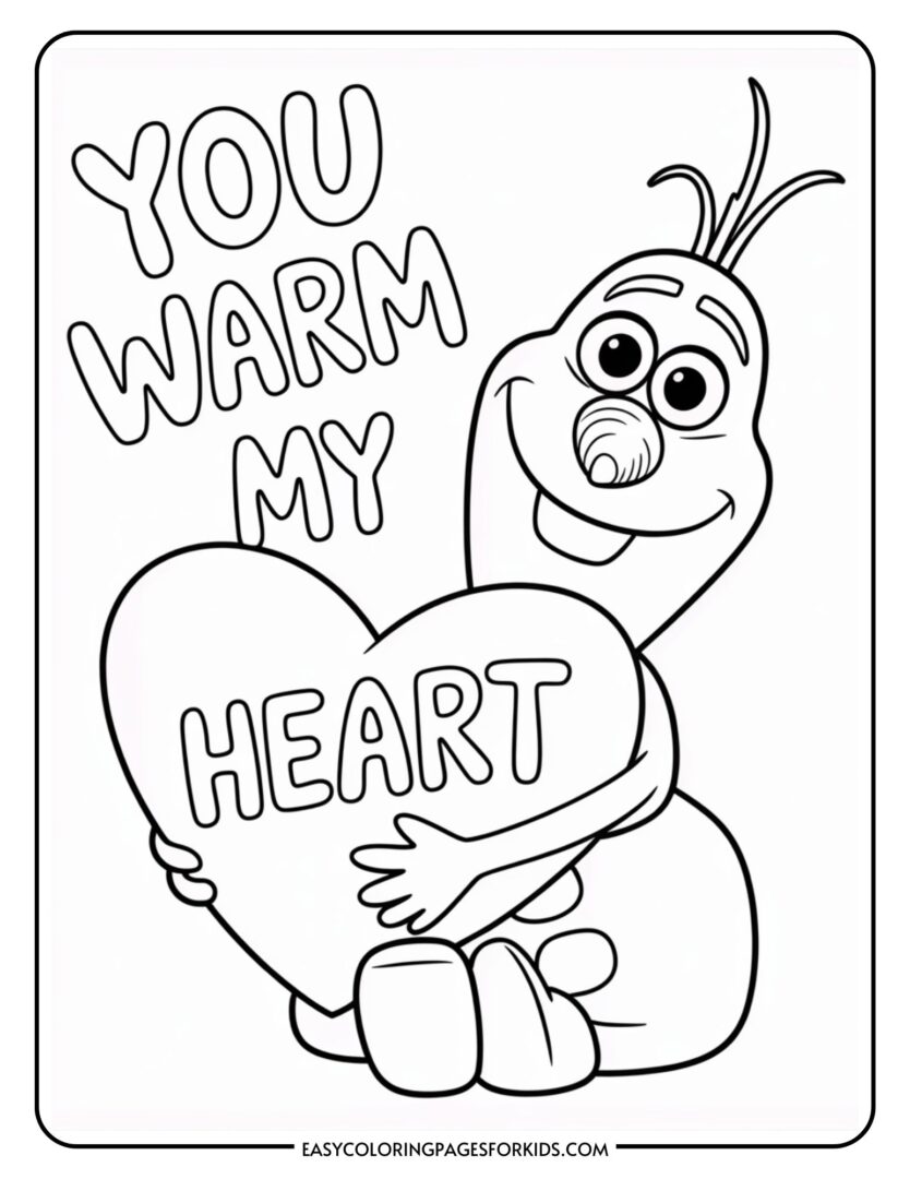 Disney Valentine Coloring Pages (7 PDF Pages) - Easy Coloring Pages for ...
