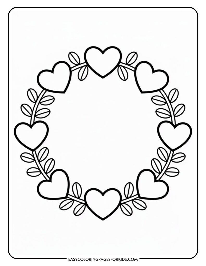 Easy Valentines Coloring Pages (12 Sheets To Color) - Easy Coloring ...