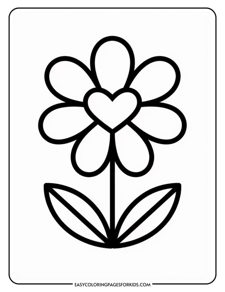 Easy Valentines Coloring Pages (12 Sheets To Color) - Easy Coloring ...