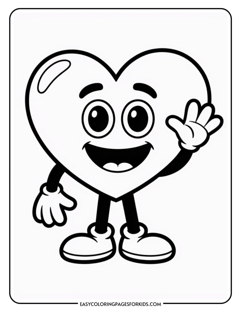 Preschool Valentine Coloring Pages (13 Coloring Sheets) - Easy Coloring ...
