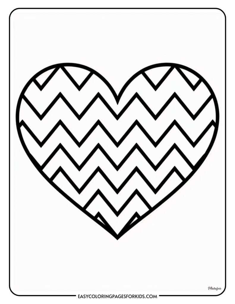 Valentine Heart Coloring Pages (10 Sheets To Color) - Easy Coloring ...