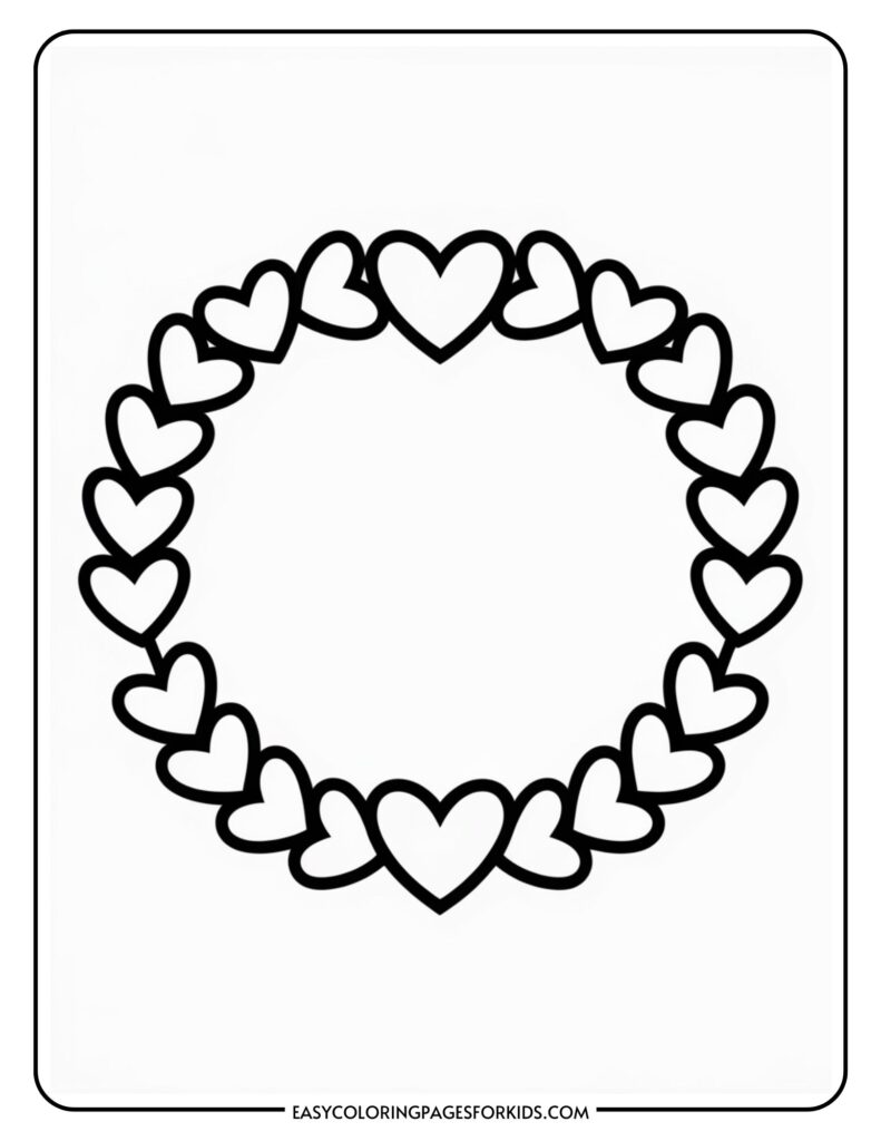 Valentine Heart Coloring Pages (10 Sheets To Color) - Easy Coloring ...