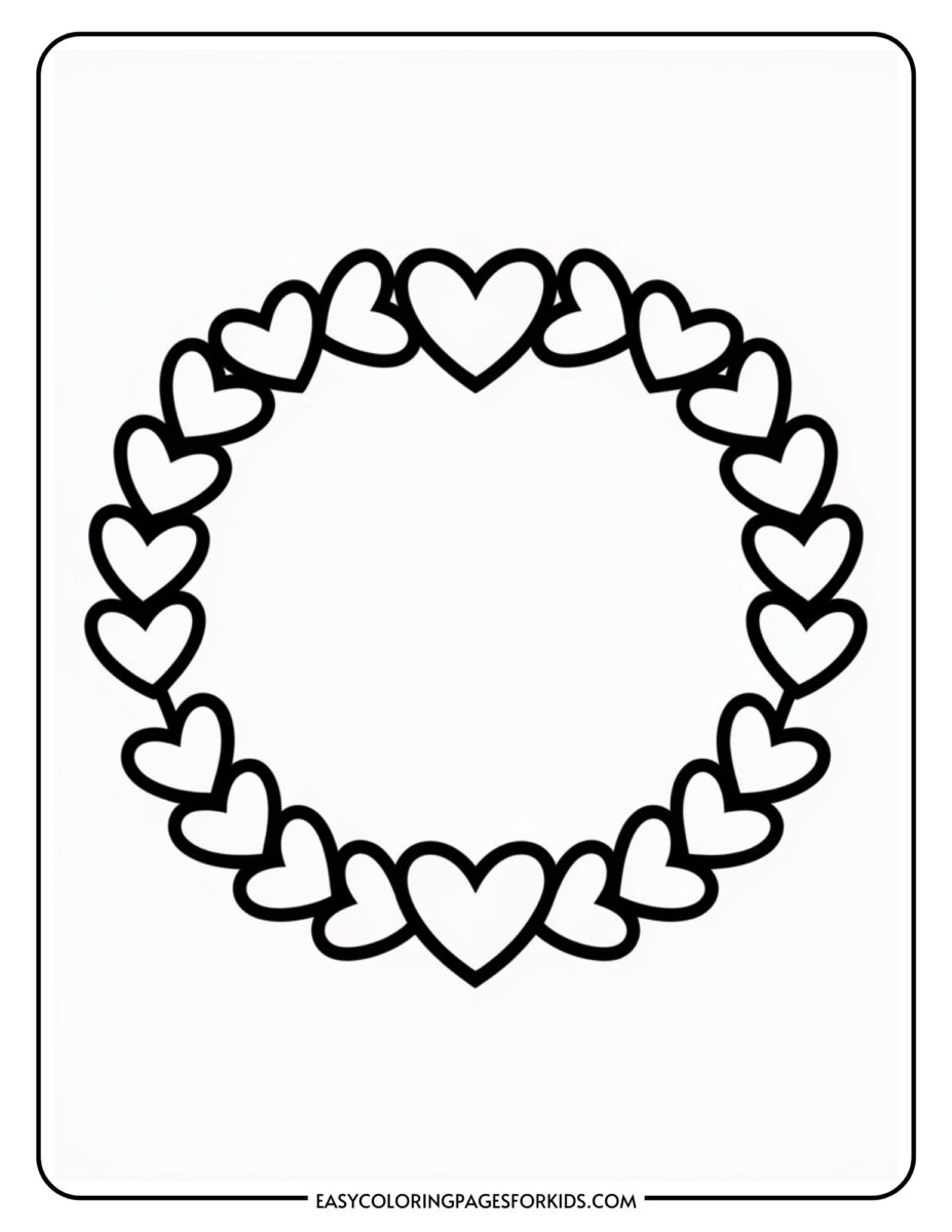 Valentine Heart Coloring Pages (10 Sheets To Color) - Easy Coloring ...