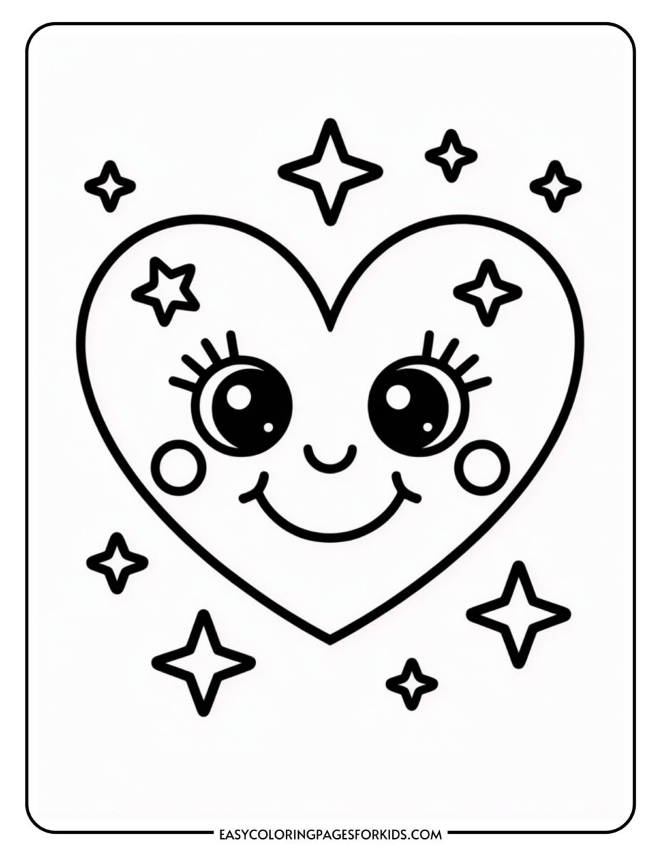 Valentine Heart Coloring Pages (10 Sheets To Color) - Easy Coloring ...