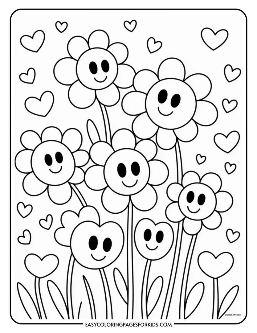 Valentines Day Coloring Pages (15 PDF Pages) - Easy Coloring Pages for Kids